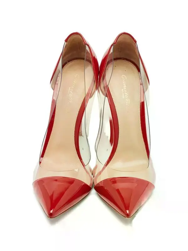 GIANVITO ROSSI Plexi Pointed-toe Pumps