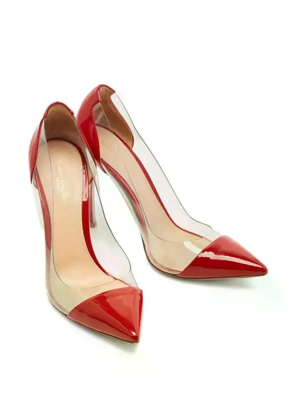 GIANVITO ROSSI Plexi Pointed-toe Pumps