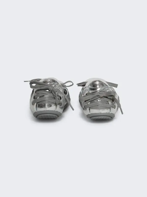 Acne Studios Nappa Leather Lace-up Shoes - Silver