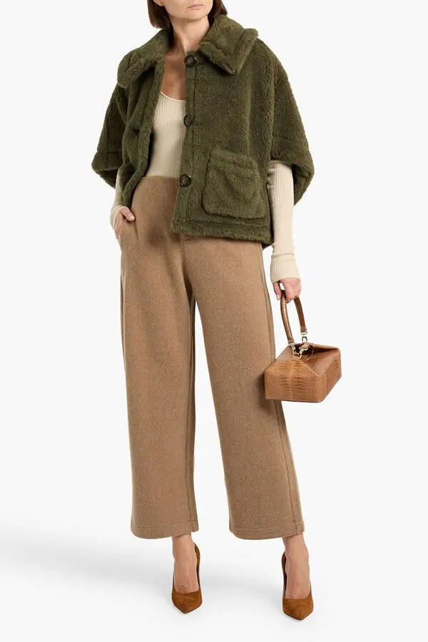 Max Mara Wool-blend Wide-leg Pants
