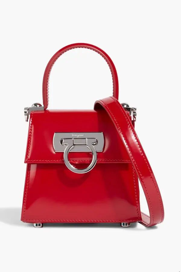 FERRAGAMO Xs Iconic Patent Leather Tote