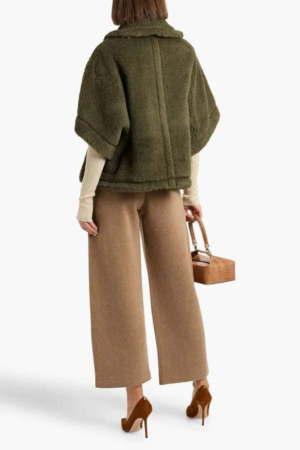 Max Mara Newterzo Alpaca, Wool, And Silk-blend Cape
