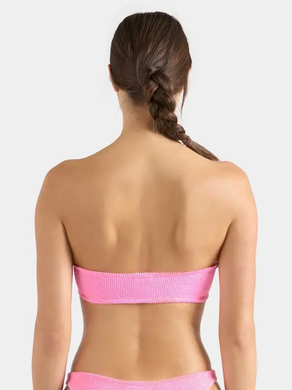 Hunza G Original Crinkle™ Bandeau Bikini Top - Bubblegum