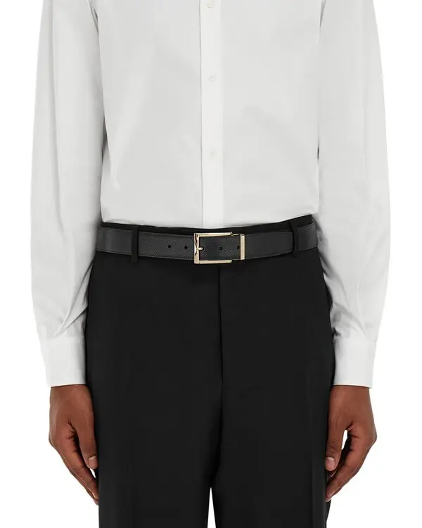 FERRAGAMO Reversible Leather Belt - Nero