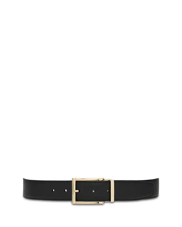 FERRAGAMO Reversible Leather Belt - Nero