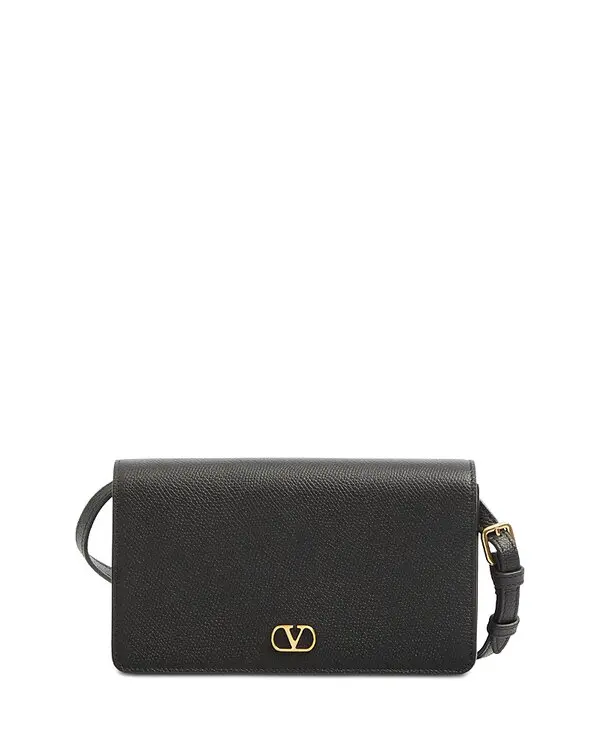 Valentino Garavani Vlogo Signature Leather Mini Bag - Black
