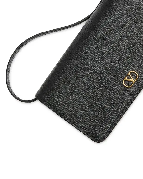 Valentino Garavani Vlogo Signature Leather Mini Bag - Black