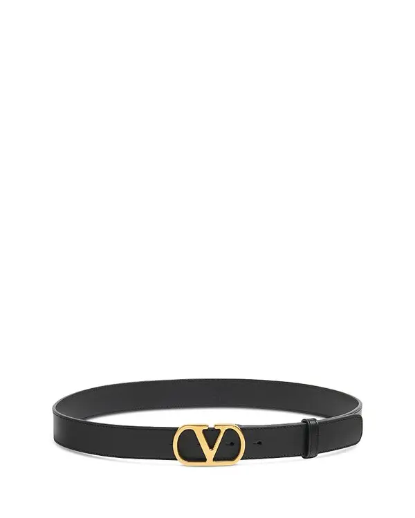 Valentino Garavani Leather Belt - Black