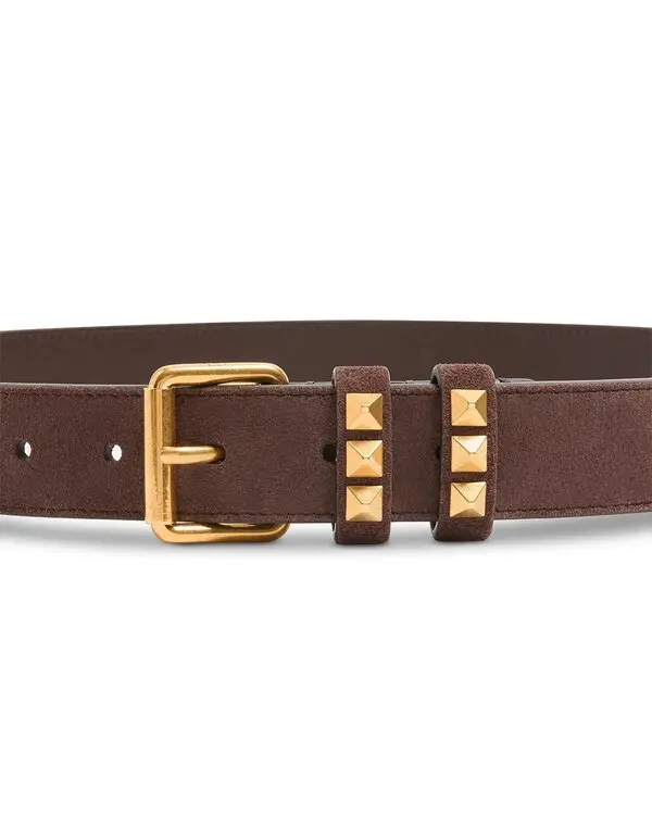 Valentino Garavani Flaneuse Suede Belt - Brown