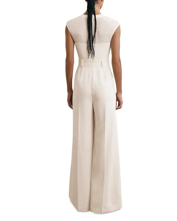 REISS Petite Alba Belted Jumpsuit