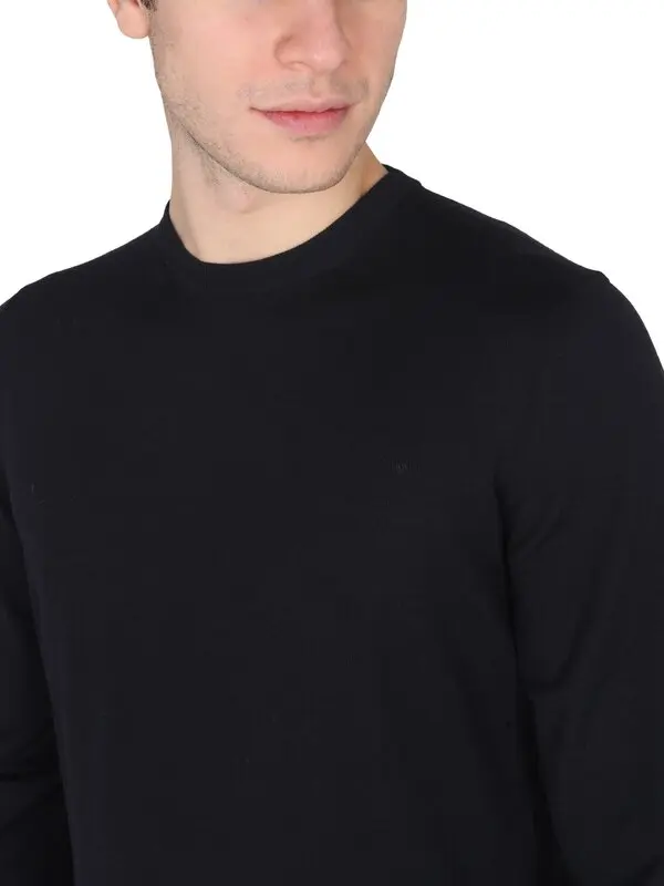 DRUMOHR Wool Jersey With Ribbed Collar - Multicolour