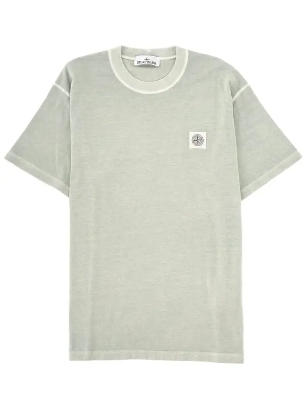 Stone Island T-shirt With Logo Patch - Multicolour