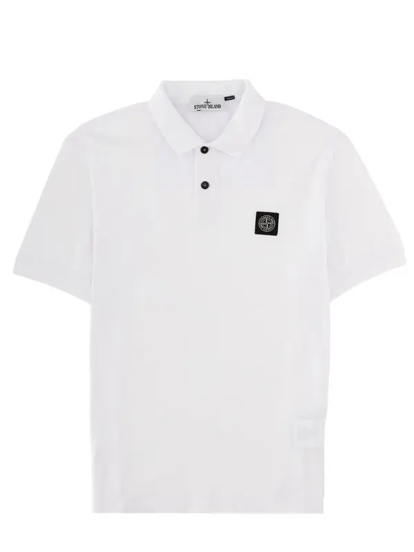 Stone Island Polo With Logo - White
