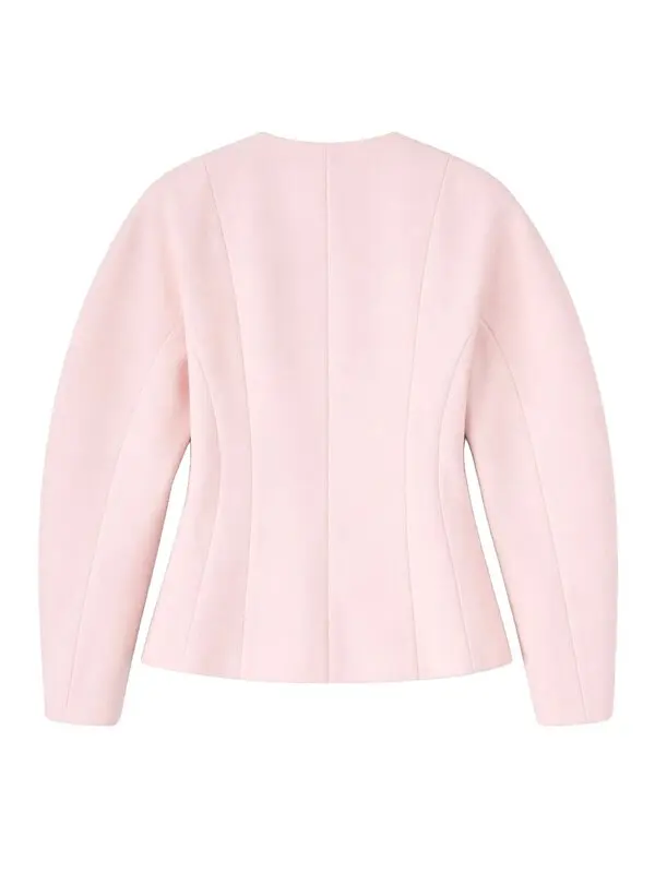 GANNI V-neck Blazer - Pink