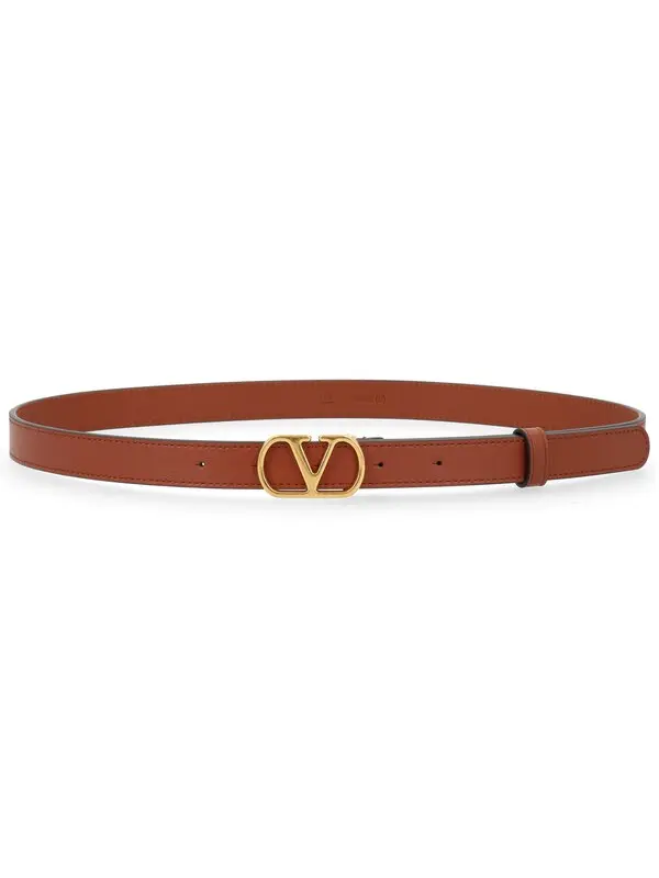 Valentino Garavani V-logo Signature Belt - Brown