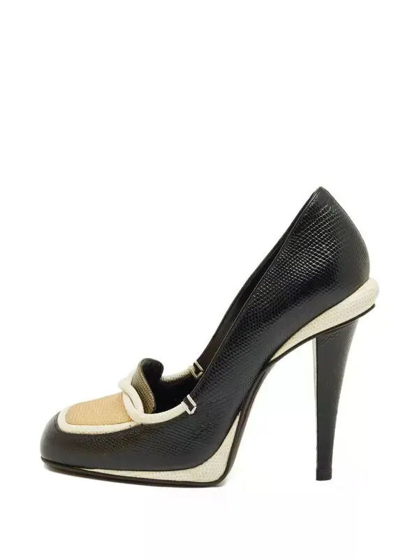 Fendi Lizard-embossed Pumps