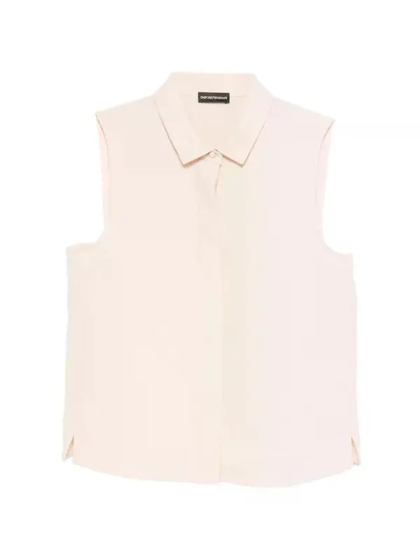 Emporio Armani Sleeveless Shirt - Neutrals