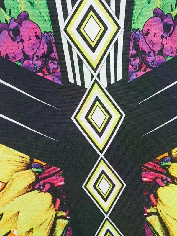 Just Cavalli Geometric-pattern Midi Dress