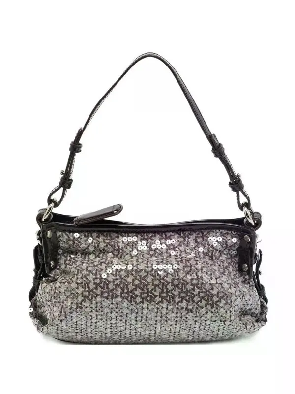 Dkny Sequined Monogram Shoulder Bag