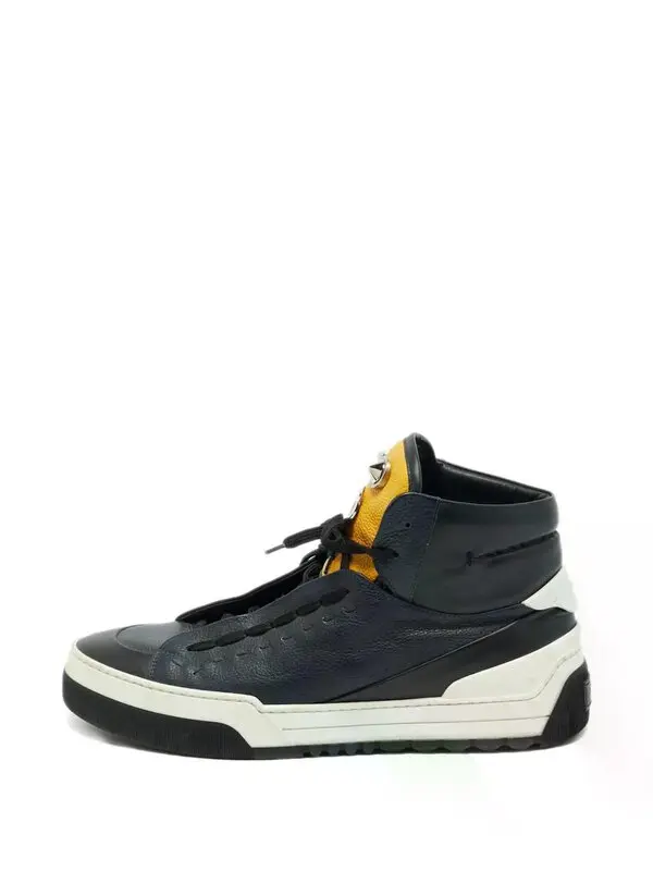 Fendi Leather Sneakers - Black