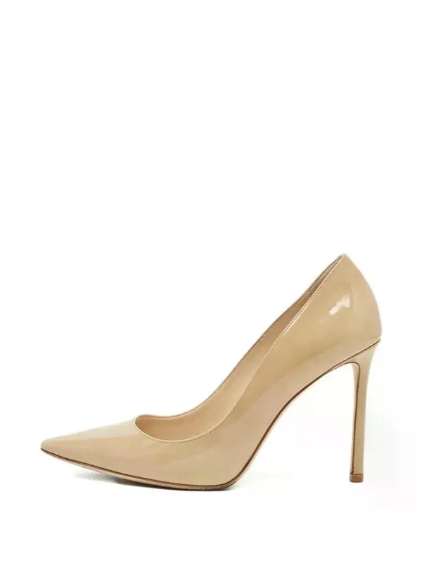JIMMY CHOO Leather Pointed-toe Pumps