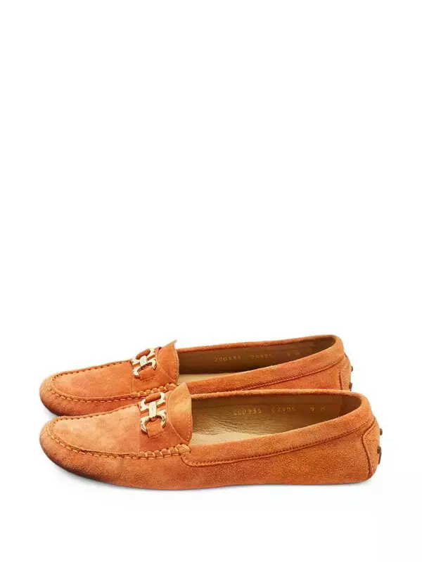 FERRAGAMO Suede Gancini Loafers