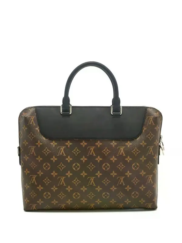 LOUIS VUITTON Monogram Macassar Leather Bag