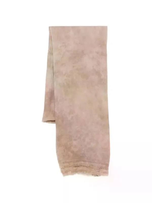Avant Toi Frayed-edges Scarf - Neutrals