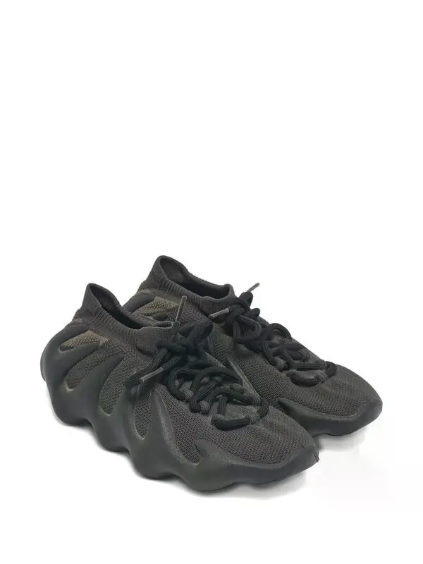 ADIDAS X YEEZY 450 Mesh Lace-up Sneakers - Black