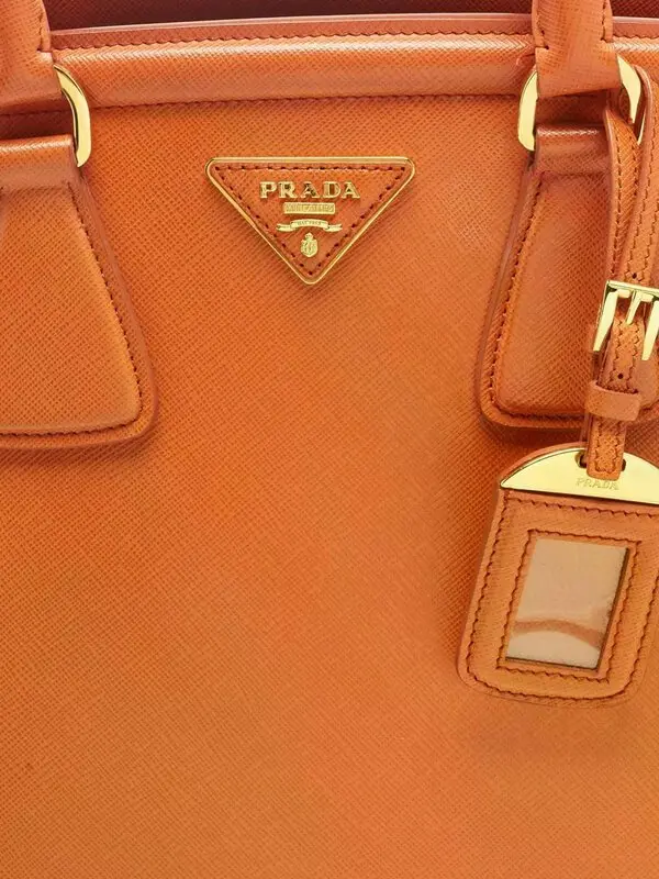 Prada Parabole Leather Tote Bag