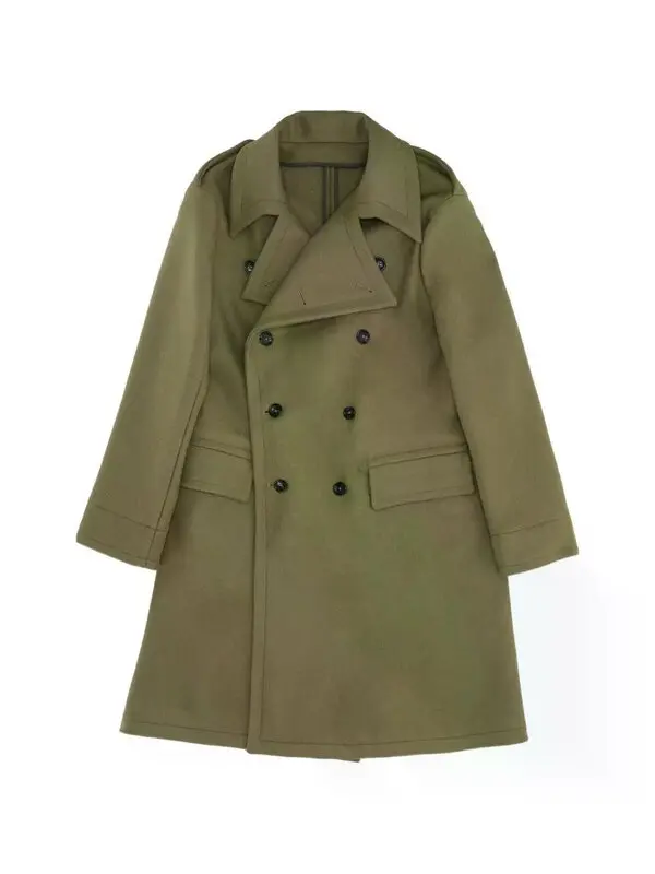FORTELA Winston Double-breasted Coat - Green