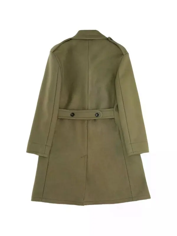 FORTELA Winston Double-breasted Coat - Green