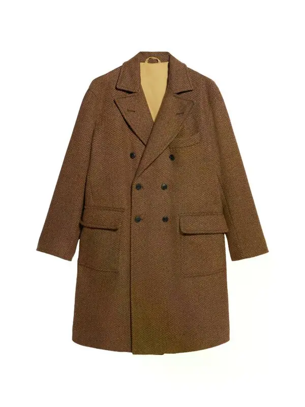 FORTELA Serwilliam1 Double-breasted Coat - Brown