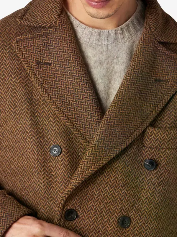 FORTELA Serwilliam1 Double-breasted Coat - Brown