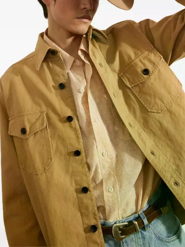 FORTELA Kenny Front-pockets Button Shirt - Neutrals