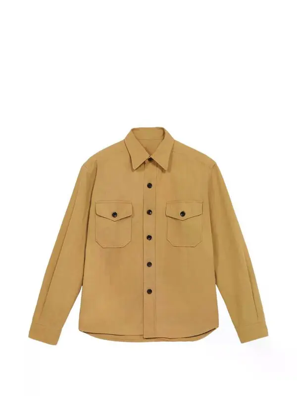FORTELA Kenny Front-pockets Button Shirt - Neutrals