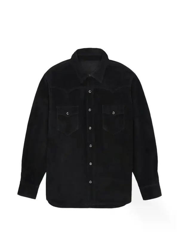 FORTELA Linda Suede Shirt - Black