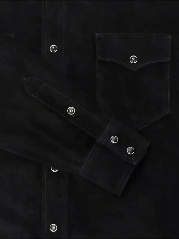 FORTELA Linda Suede Shirt - Black