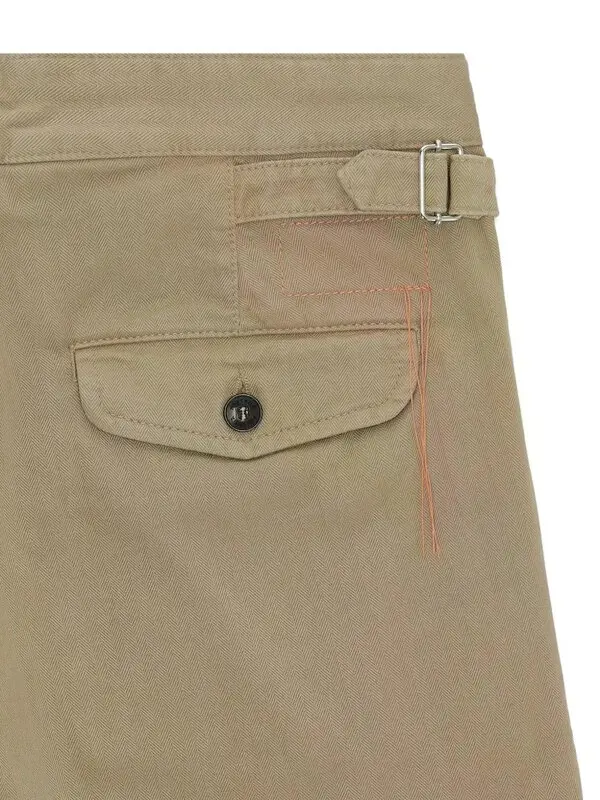 FORTELA Oklahoma Herringbone Trousers - Neutrals