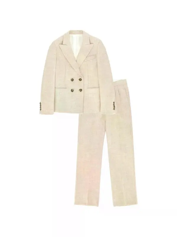FORTELA Bibiane Double-breasted Suit - Neutrals