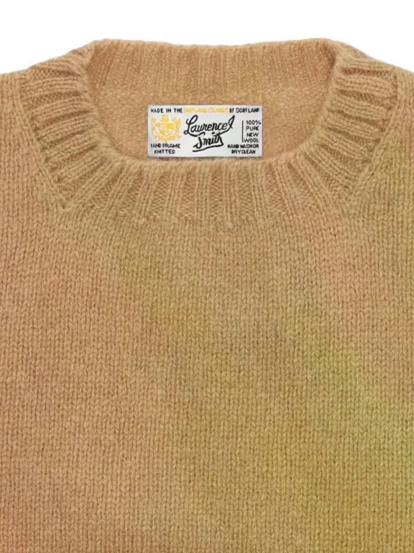 FORTELA Shetland Crew-neck Sweater - Brown