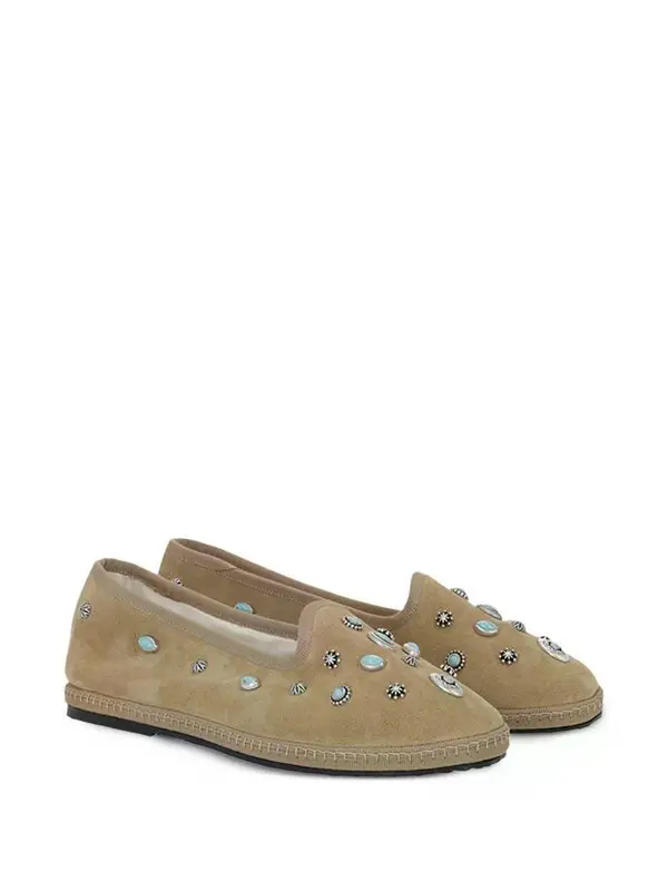 FORTELA Suede Slippers - Neutrals