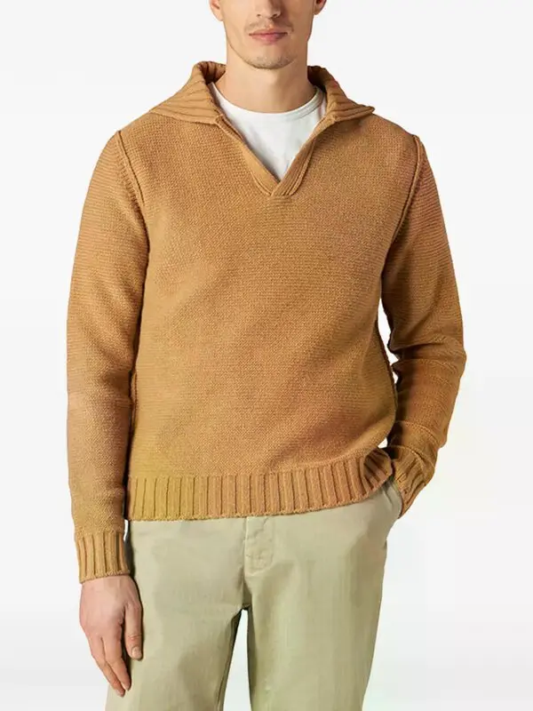 FORTELA Cornell V-neck Sweater - Brown