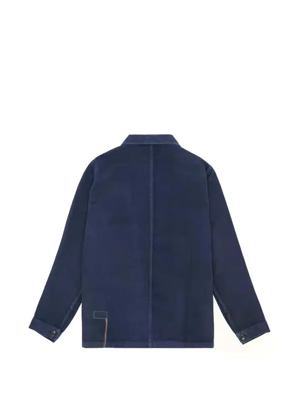 FORTELA Buttoned Patch-pocket Jacket - Blue