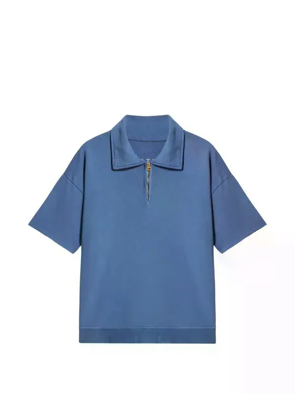 FORTELA York Zip Polo Shirt - Blue