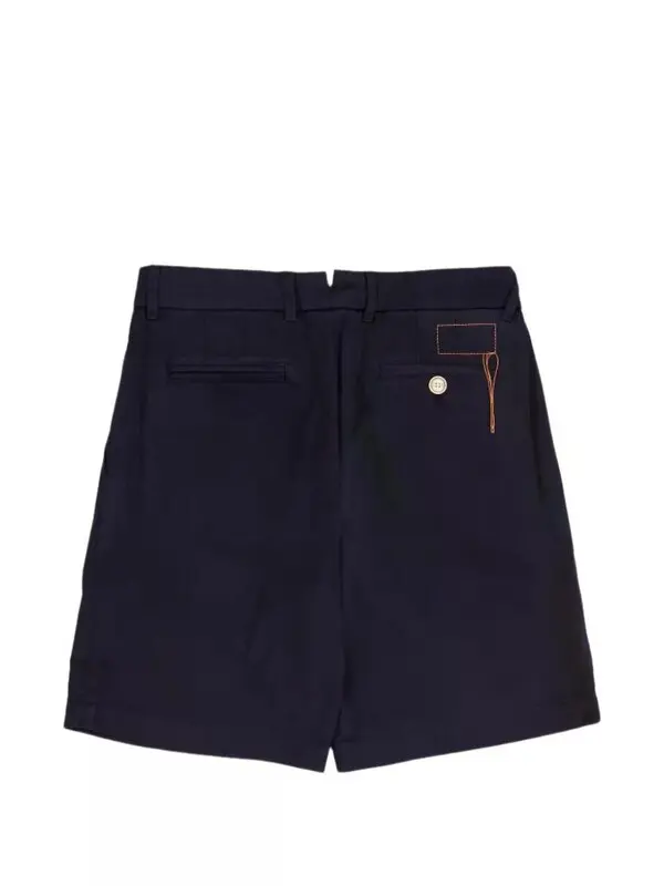 FORTELA Pleated Bermuda Shorts - Blue
