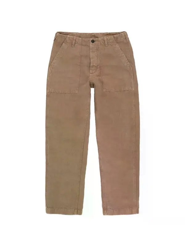 FORTELA Patch-pocket Trousers - Brown
