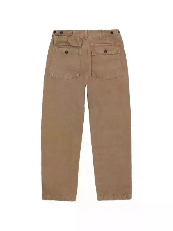FORTELA Patch-pocket Trousers - Brown