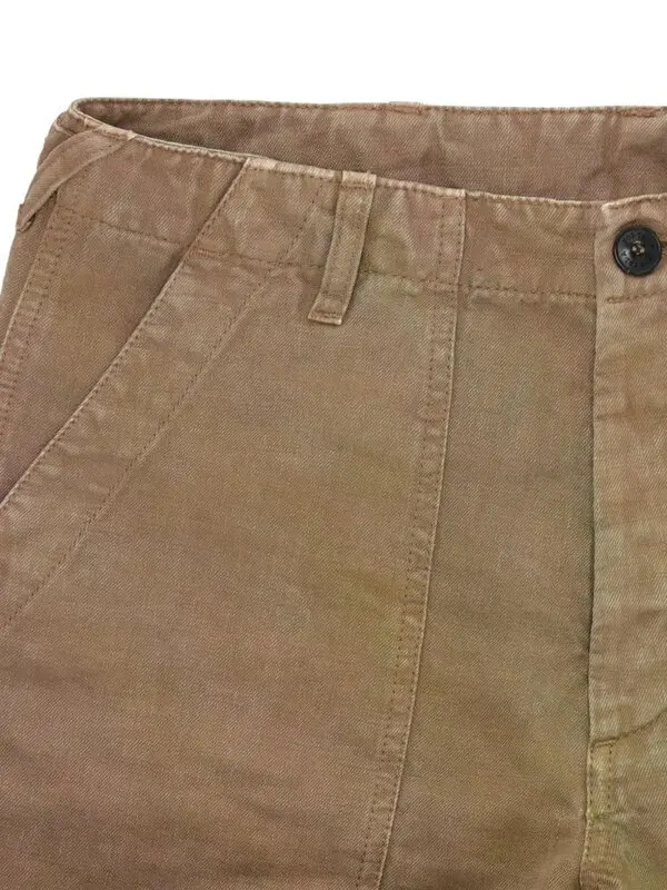 FORTELA Patch-pocket Trousers - Brown