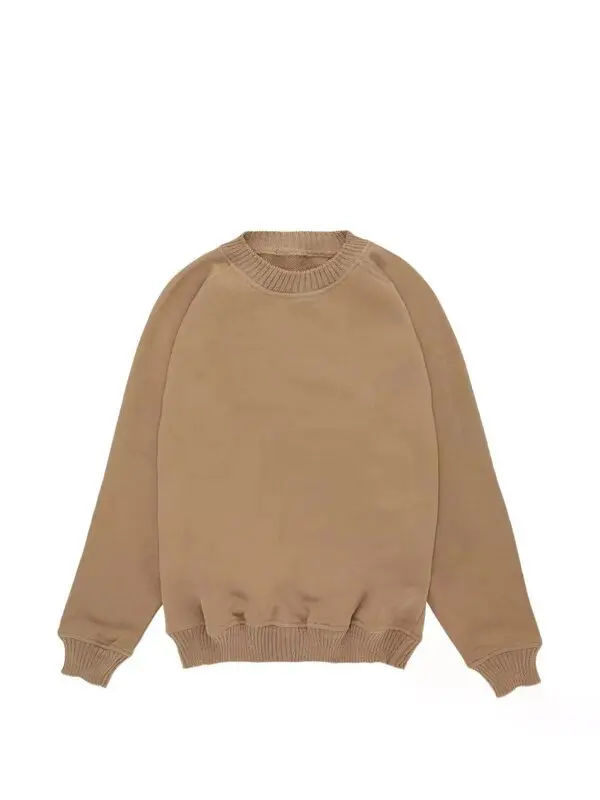 FORTELA Raglan Ribbed Knit Sweatshirt - Neutrals